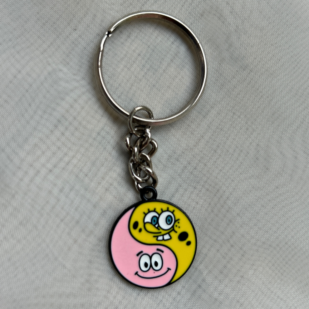 Spongebob and Patrick Keychain – Scrunchit